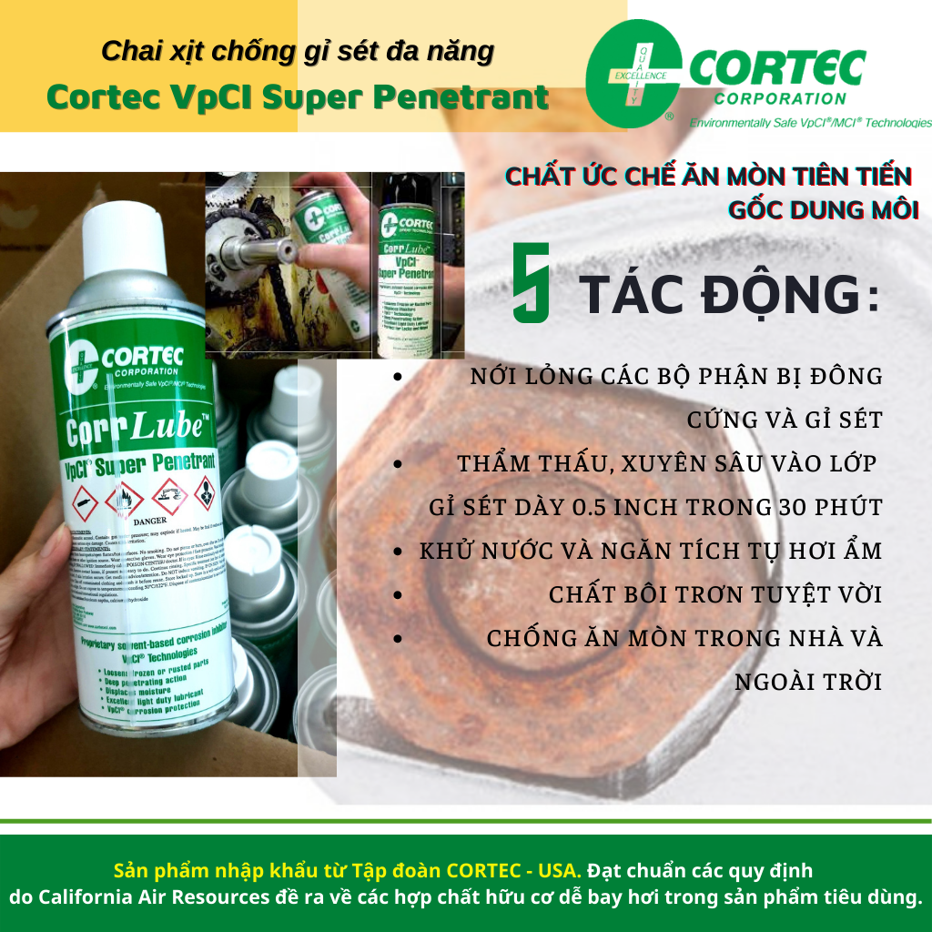 Cortec VpCI Super Penetrant - Chai Xịt Bảo Dưỡng, Bôi Trơn, Nới Lỏng ...