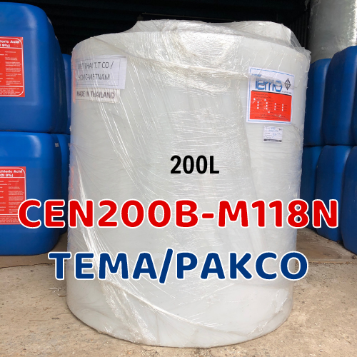 Bồn chứa hóa chất PE 200L TemaPakco Thái Lan - Siêu thị VTECHMART